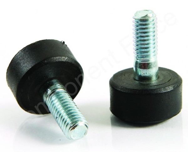 710064, rubber mounting foot Ø20 x 20mm, 1 x 6mm stud - Vacuum Pumps ...